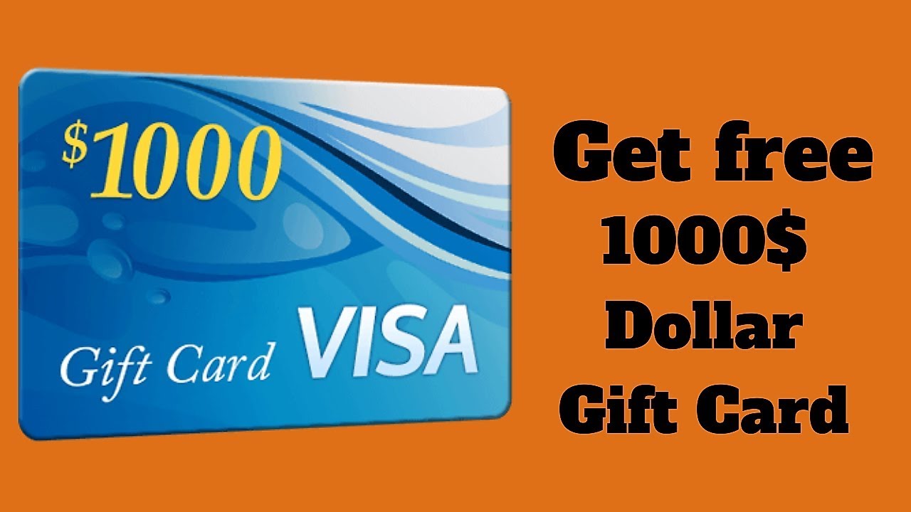 Free 1000 Visa Gift Card