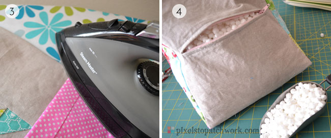 from Pixels to Patchwork: Tablet Pillow Stand Tutorial - Girl Friday Sews
