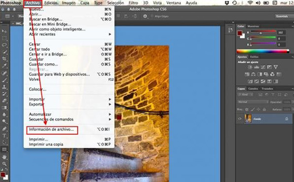 Graphik Dimension: Información de Photoshop