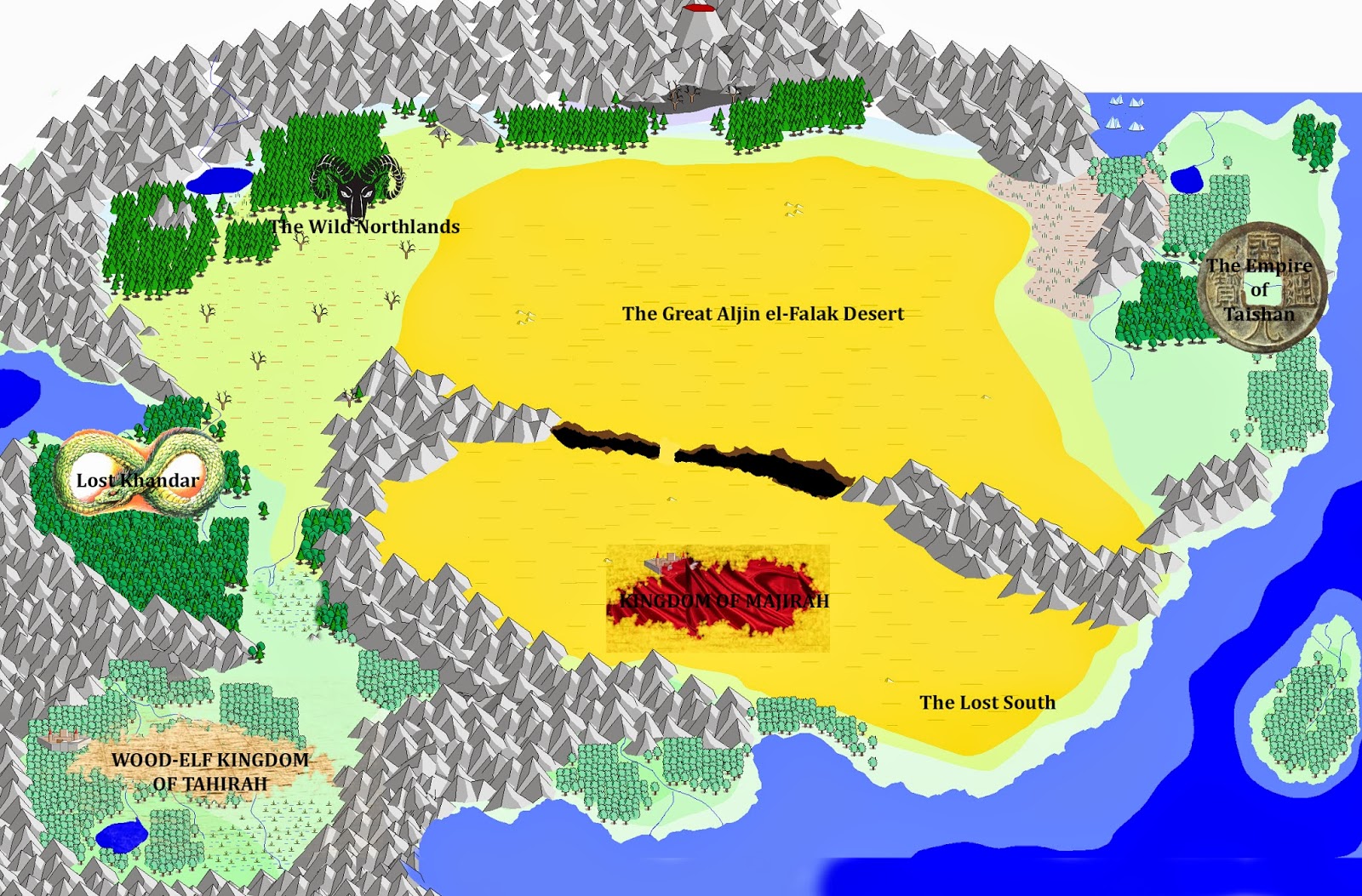 The Middle World: Brief Map Overview