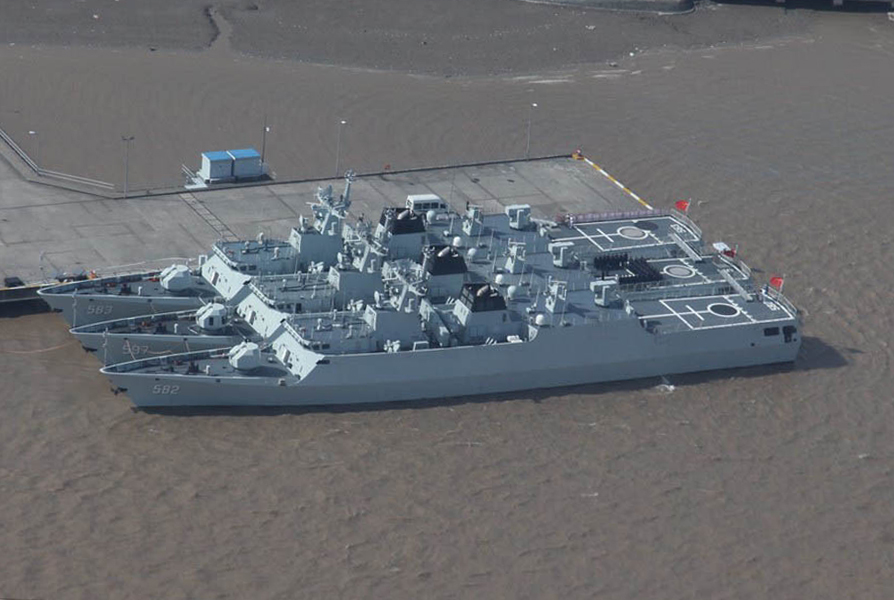 Multiple Chinese Type 056 Light Corvette @ Naval Base | Chinese ...