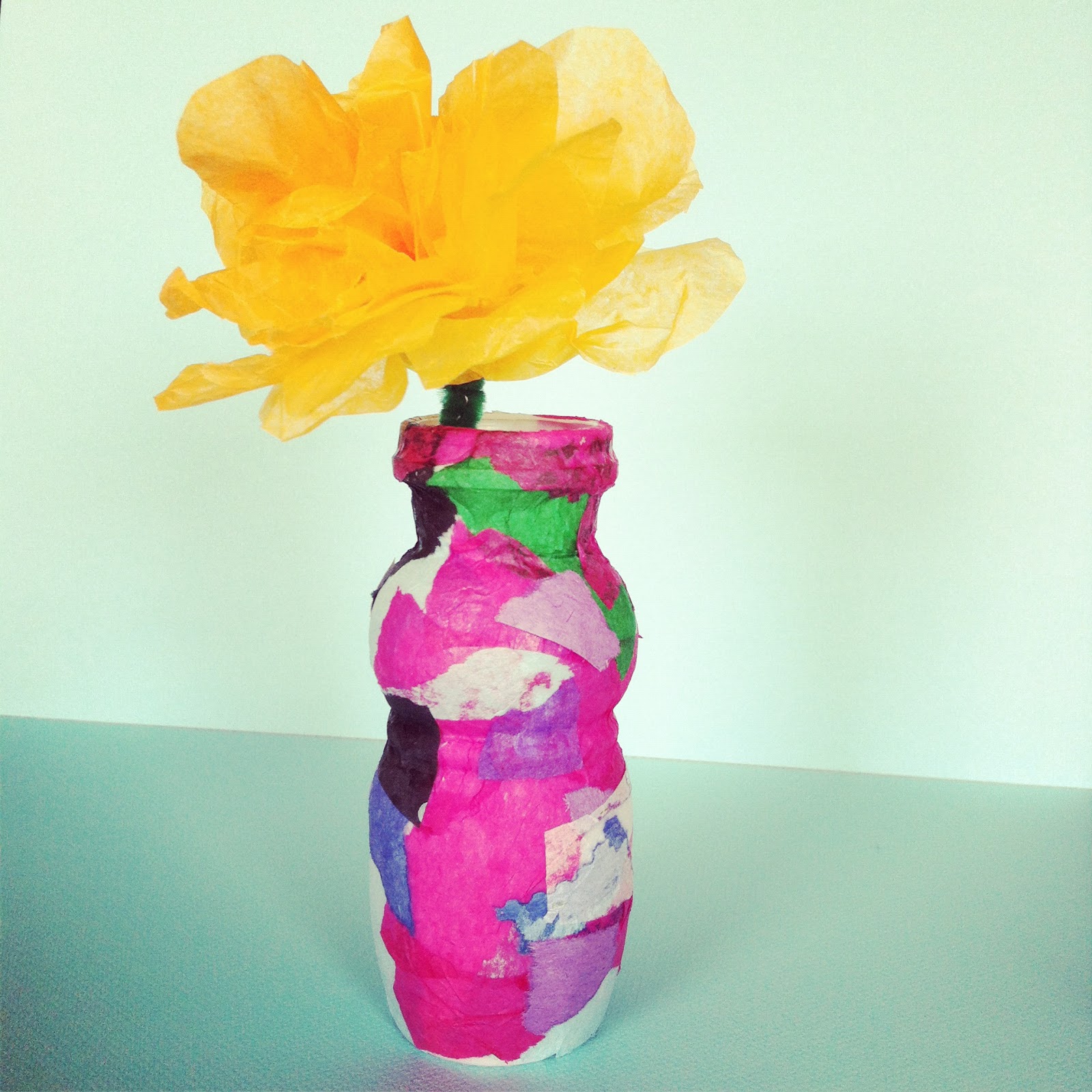 Recycled Yogurt Drink Vase! | Gettin' Crafty with Natalie