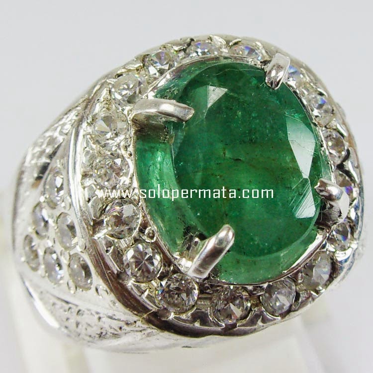 Cincin Batu Permata Zamrud Emerald beryl - Sp 230 | Merah Delima Asli ...