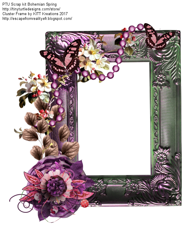 Escape From Reality Blog: FTU 'Bohemian Spring' Cluster & Cluster Frames