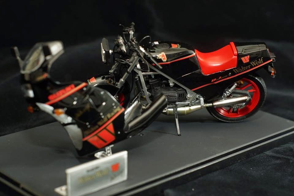 Only One Hobby: 專業 模型電單車 雙星 TAMIYA SUZUKI 1比12 RG 250 walter wolf special version 完成