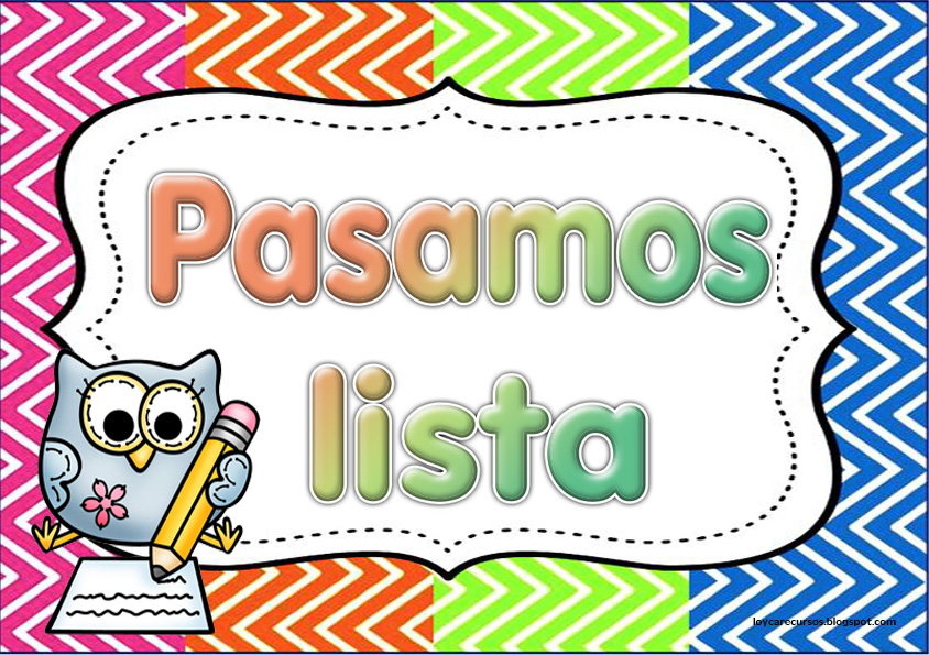 RECURSOS DE EDUCACIÓN INFANTIL: PASAMOS LISTA II
