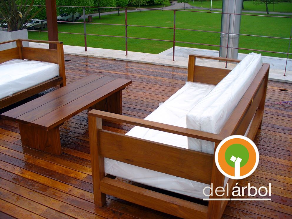 Del-Arbol | Fábrica de Muebles de Madera: Living de madera para jardín ...
