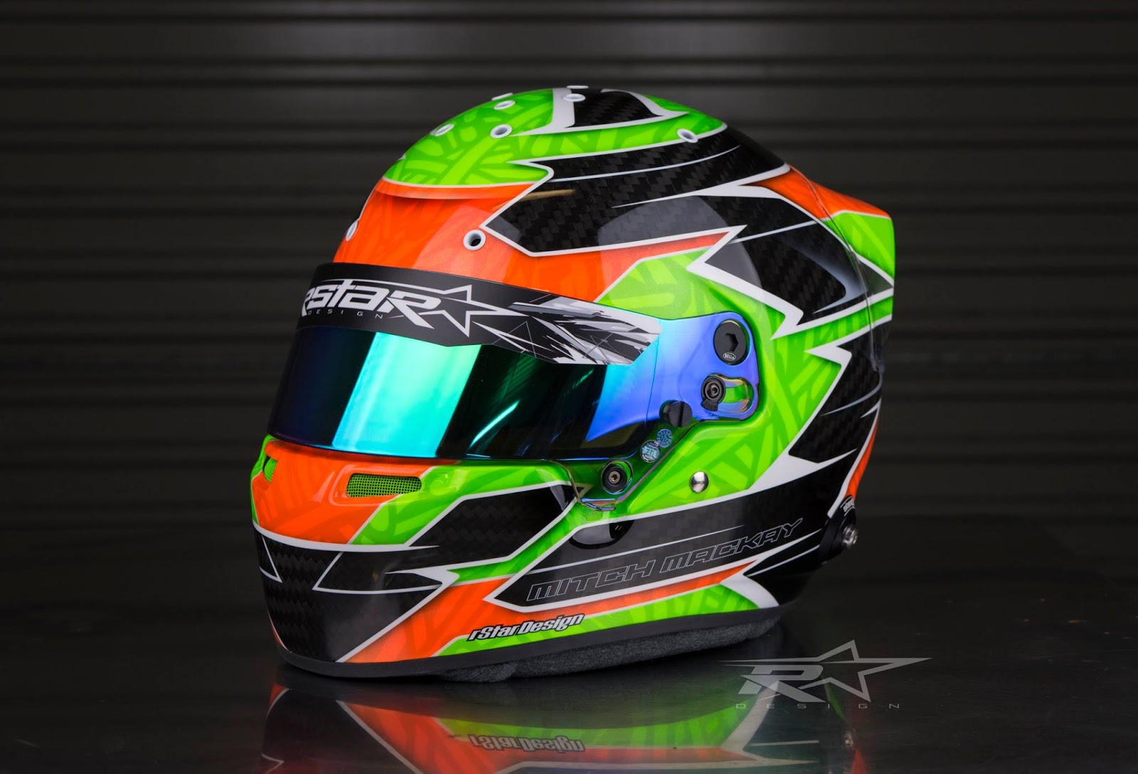 Racing Helmets Garage: Bell RS7 Carbon M.Mackay 2018 by rStar Design