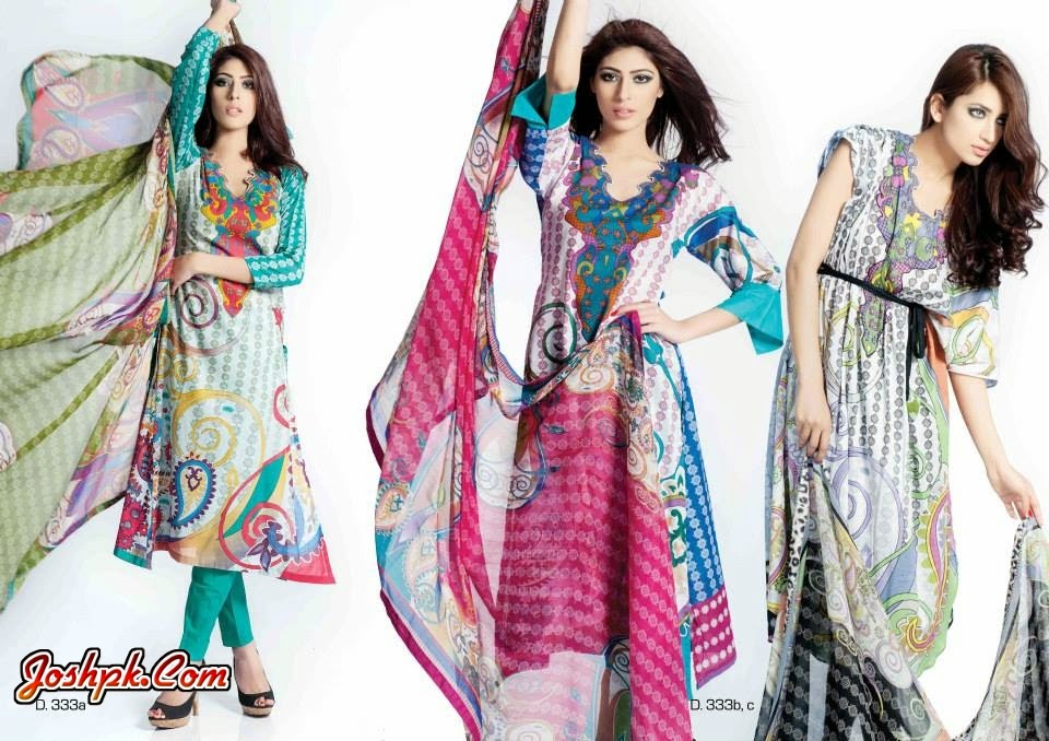 Joshpk: Sitara Textiles Spring Summer Chiffon Lawn Collection 2014