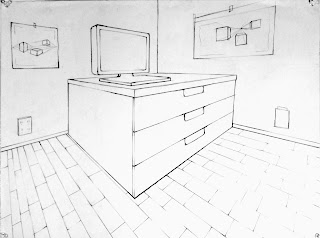 Basic Drawing 1: Examples of 2-point Interiors