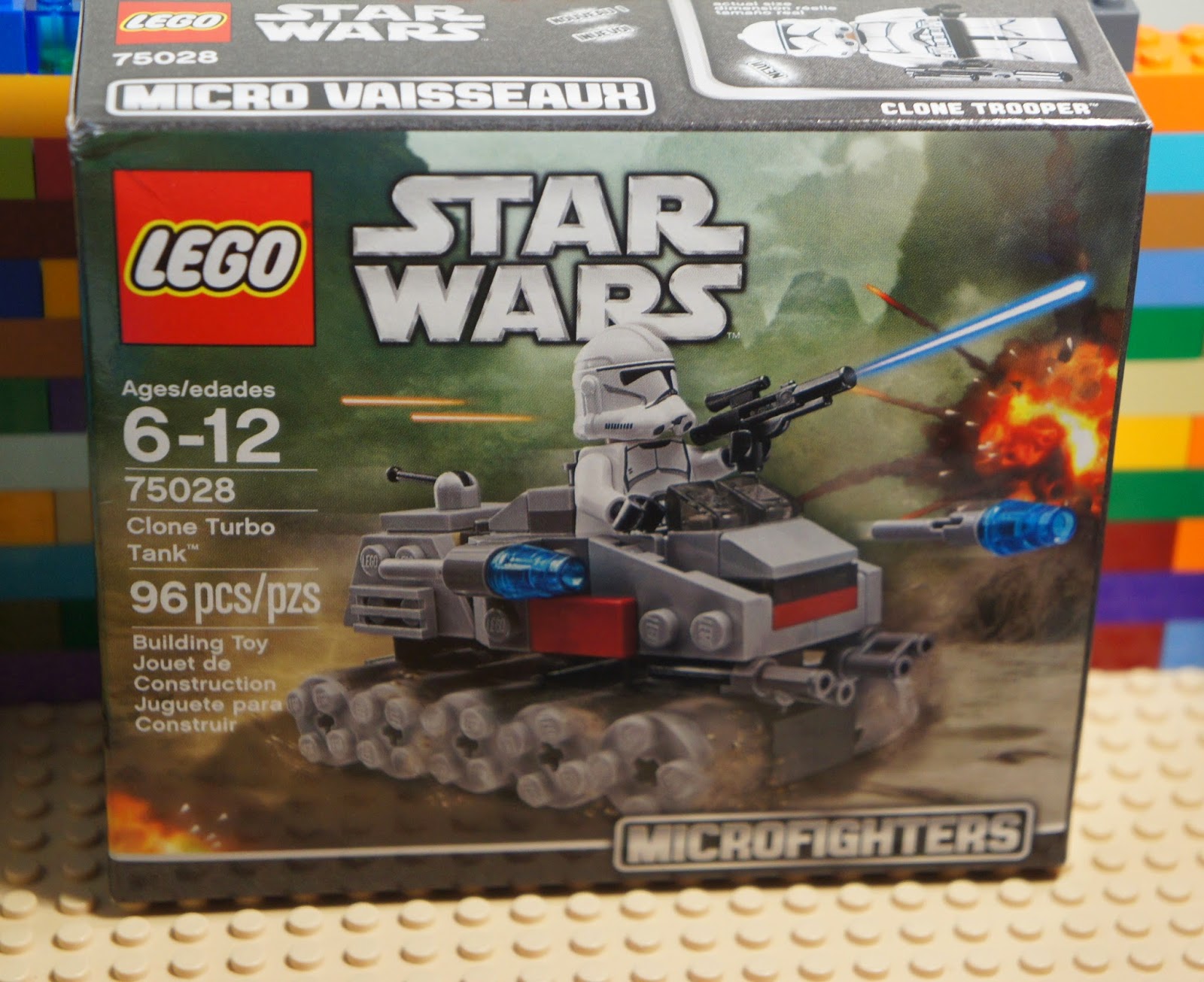LEGO 75028 Star Wars Microfighters CLONE TURBO TANK Vehicle & TROOPER ...
