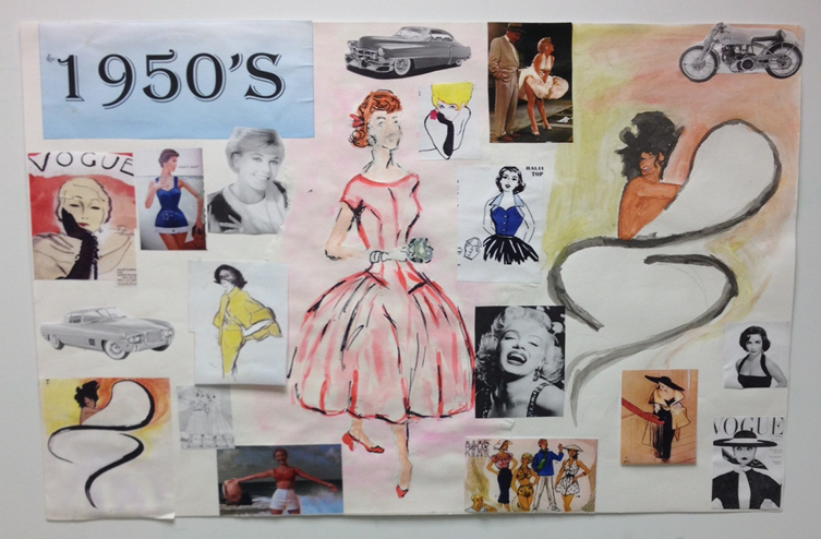 JAMES BREW-KOUFIE PORTFOLIO (111-306-7931): Moodboard of 1950 Fashion ...