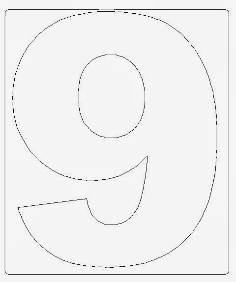 Moldes Números 'de Fôrma' (0 ao 9)