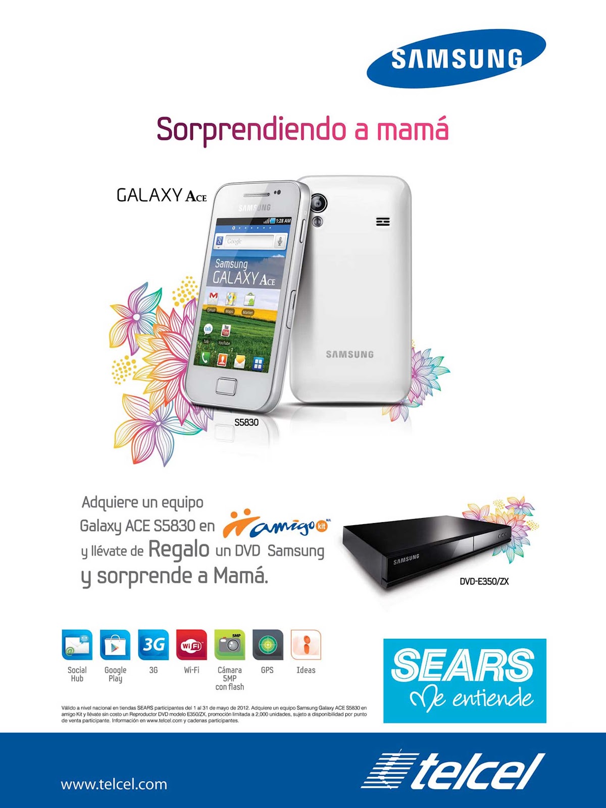 Global Publicidad: Con Telcel y Samsung ven a Sears y regalale un DVD a ...