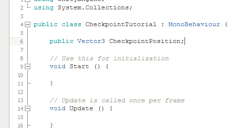 AnimMark: Unity C# Tutorial: Creating Checkpoints