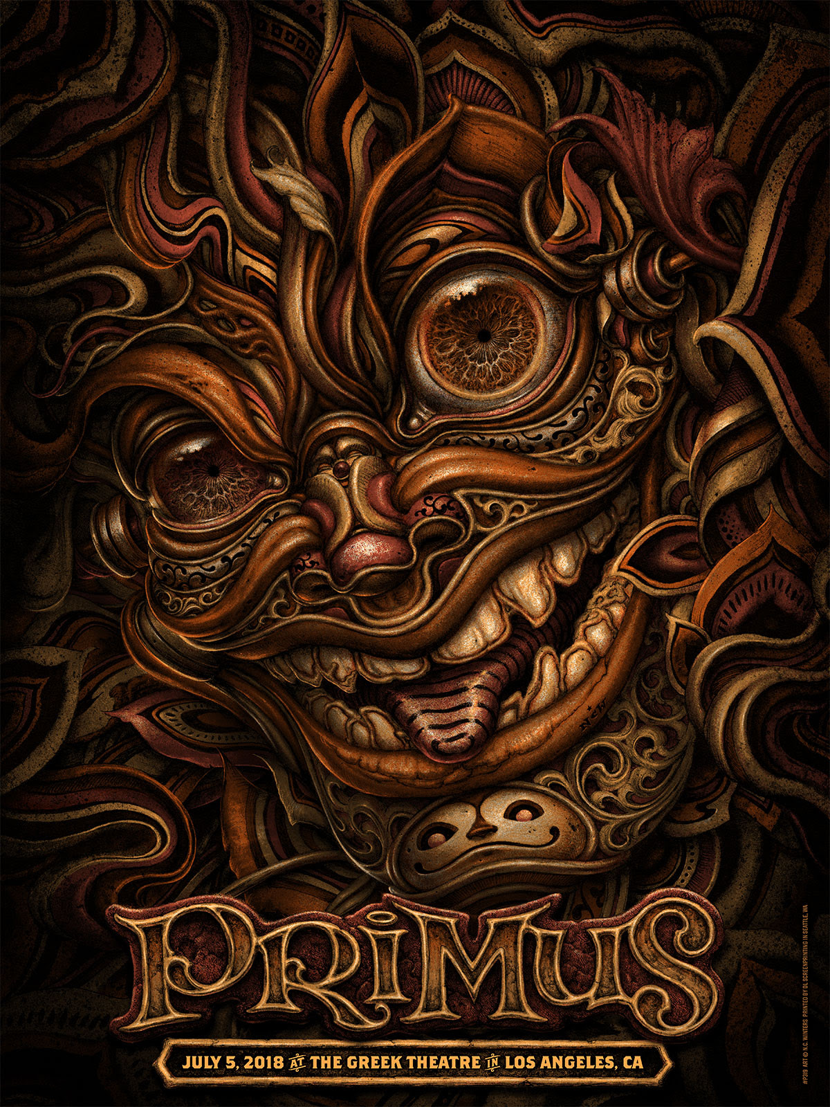 INSIDE THE ROCK POSTER FRAME BLOG: NC Winters Primus Los Angeles Poster ...