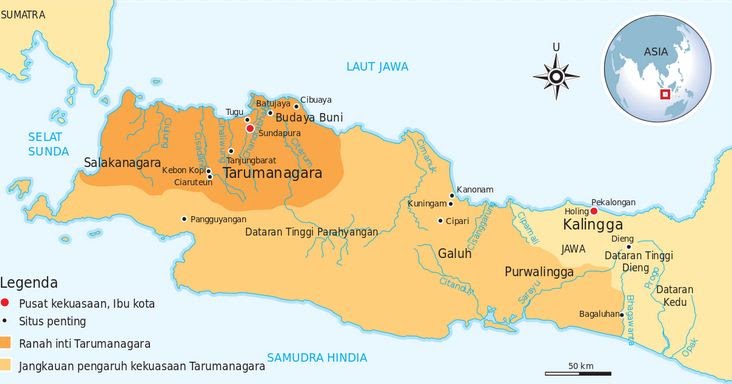 Sejarah Kerajaan Tarumanegara Lengkap - Atap Ilmu