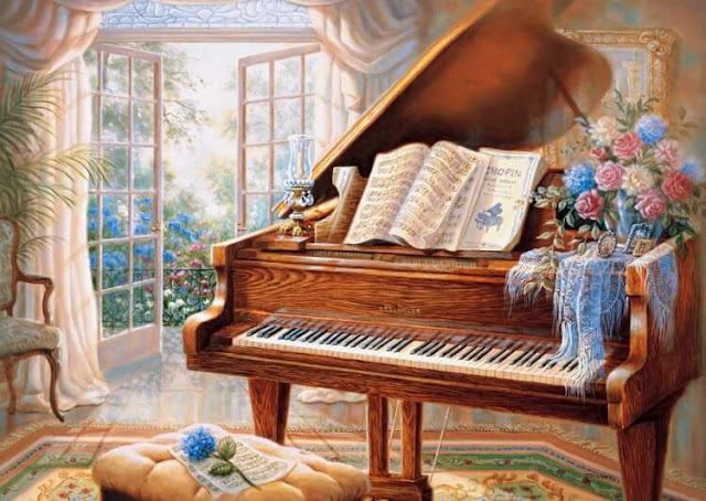 Divagar entre PINTURAS e outras ARTES: PINTURAS com melodia - Pianos