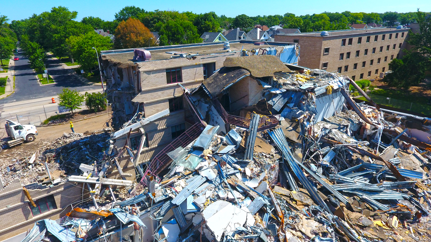 P.J. Hoerr, Inc.: Bradley University - Baker Hall Demolition - Peoria, IL