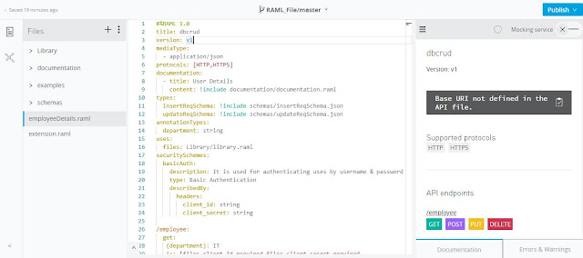 RAML (RESTful API Modelling Language) 1.0 Advanced Example - goformule