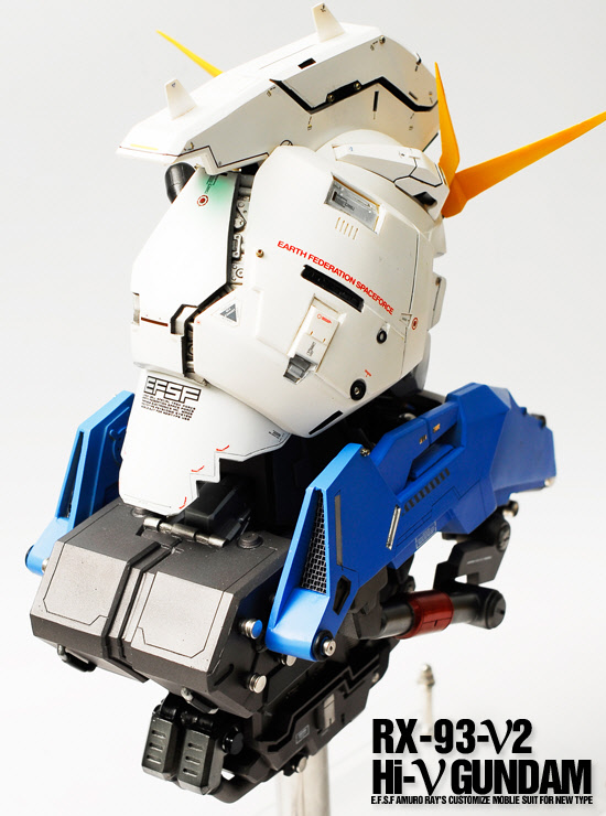 GUNDAM GUY: 1/24 RX-93-V2 Hi-V Gundam Head (Resin Kit) - Painted Build