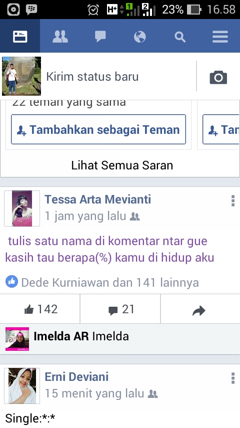 Cara membuat status FB berwarna terbaru 2017