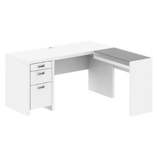 White Desk: White L Shaped Desk