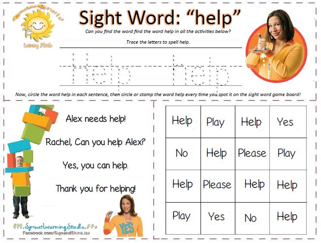 Rise and Sign: Helping Hands Activity Pack