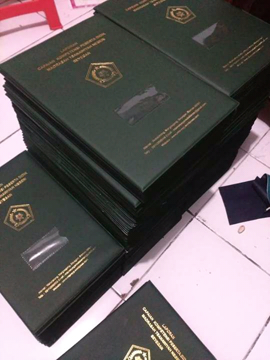 Cetak sampul map, cetak sampul ijazah, cetak sampul raport sekolah, dll ...