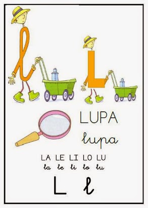 El TIC tac de infantil: Fichas de lectura. Letra l