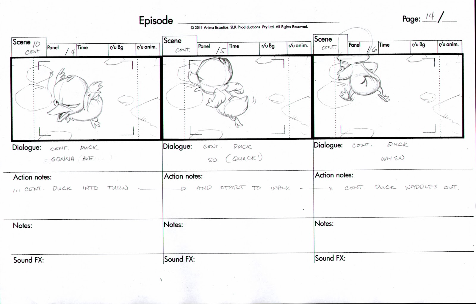 Story board work by Golden Street Animation: These are examples of the ...