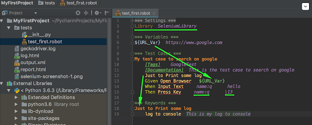 Robot Framework setup using Python on mac