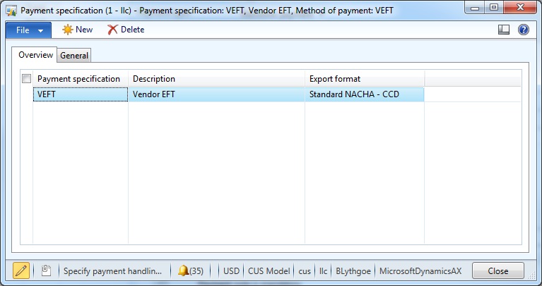 Talkin' DAX: Electronic payment - NACHA file CCD addenda