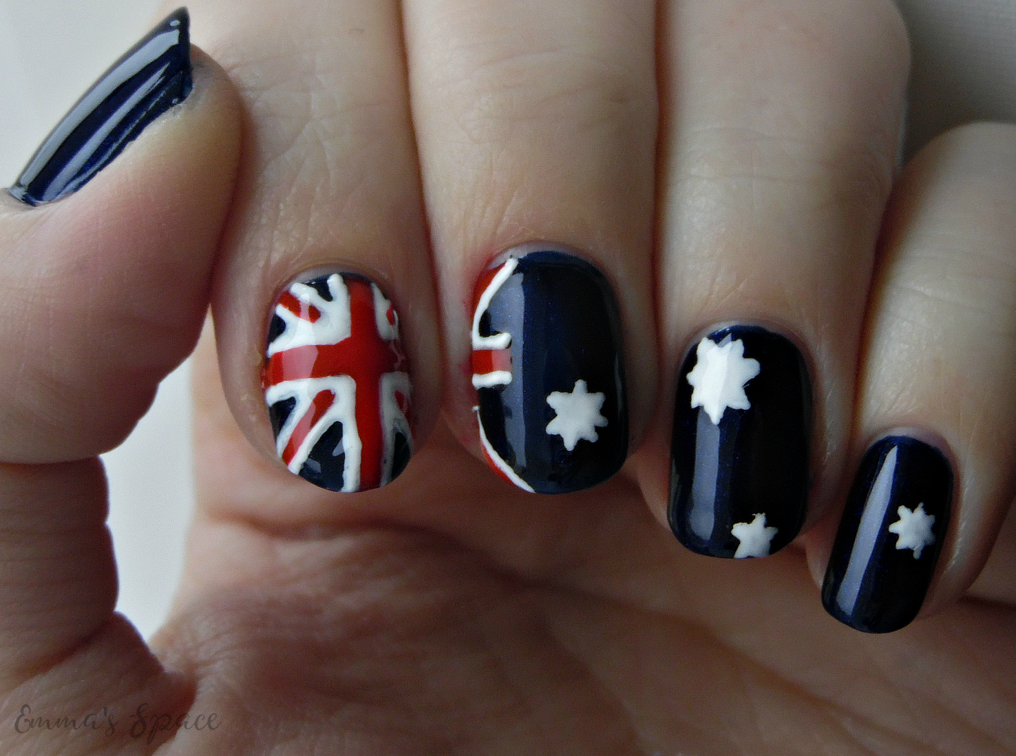 Australian Flag Nails