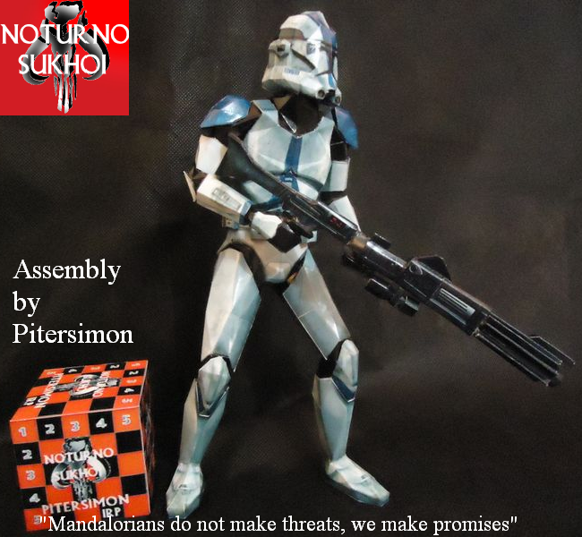 Noturno Sukhoi: Star Wars_Commander Appo 501st Legion Papercraft