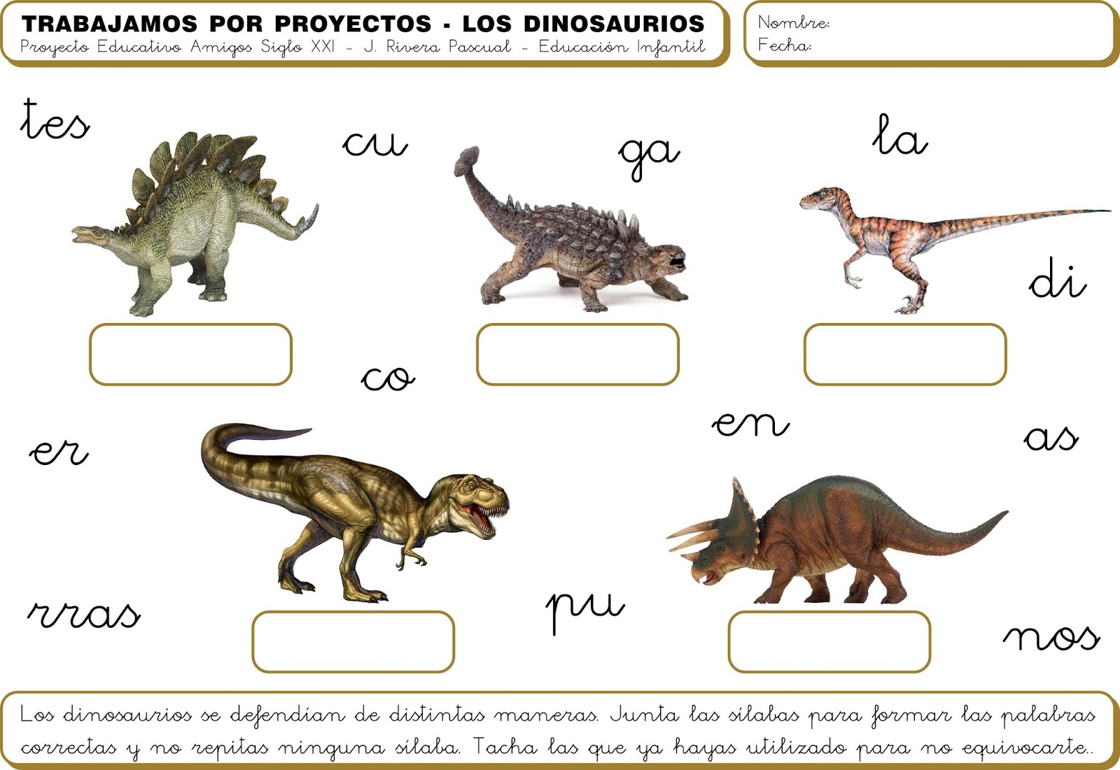 El aula de lourdesviro: Proyecto los Dinosaurios