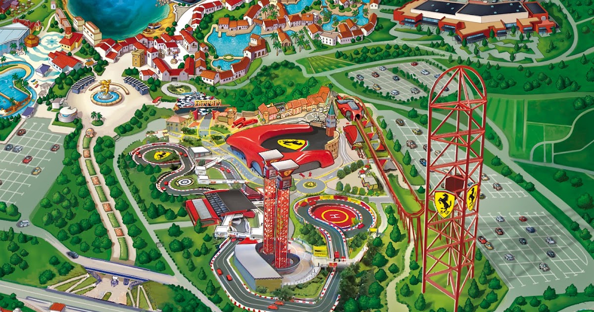 Ferrari Land Mapa | Mapa