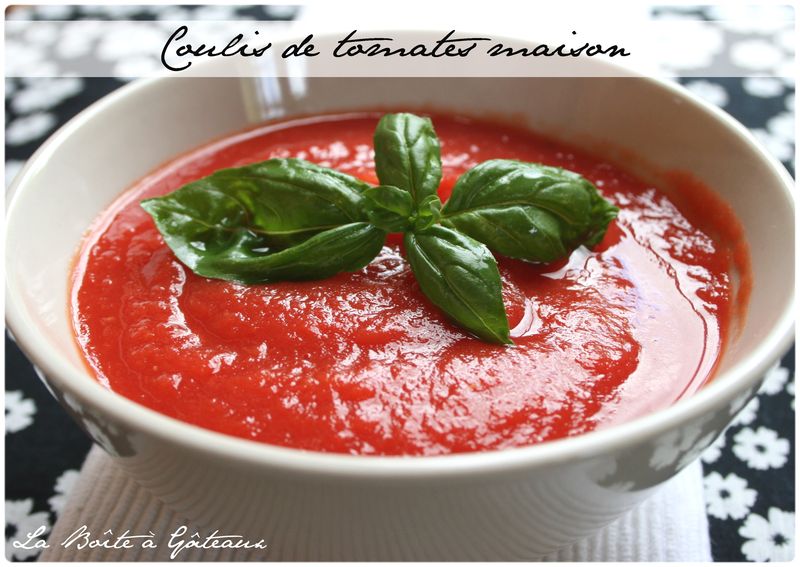 Coulis de tomates maison
