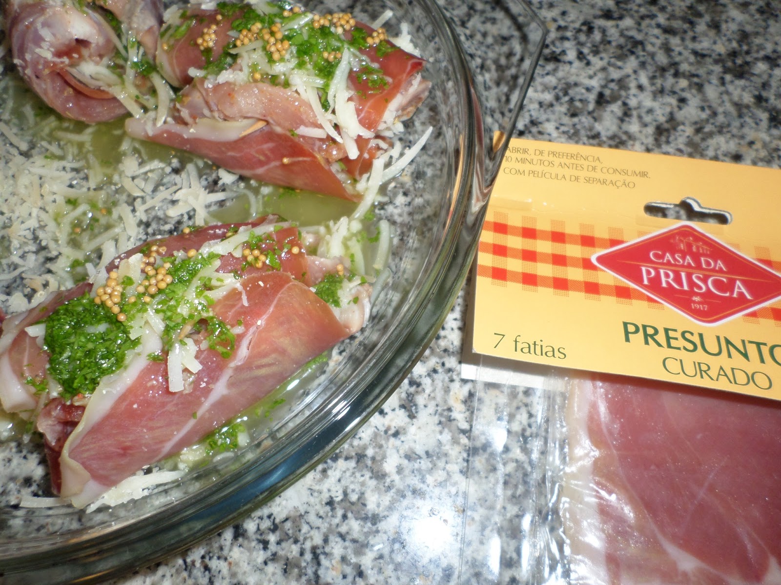 Dicas e Doces : Rolos de Febras de Porco com Queijo e Presunto