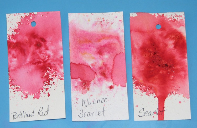 Ink Stains: Nuance, Brusho and Color Burst Color Comparisons