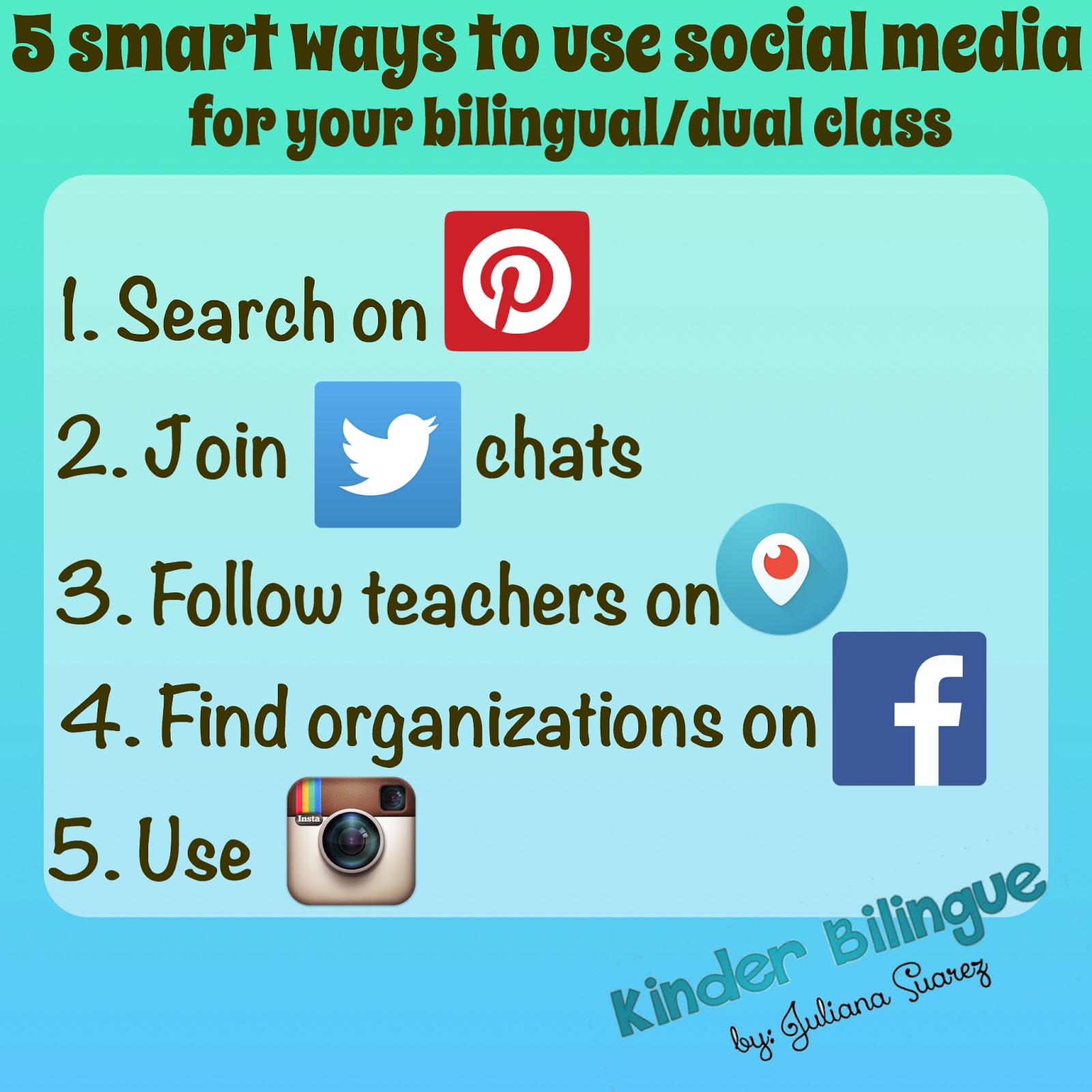 Kinder Bilingue: 5 Smart Ways to Use Social Media for your Bilingual ...
