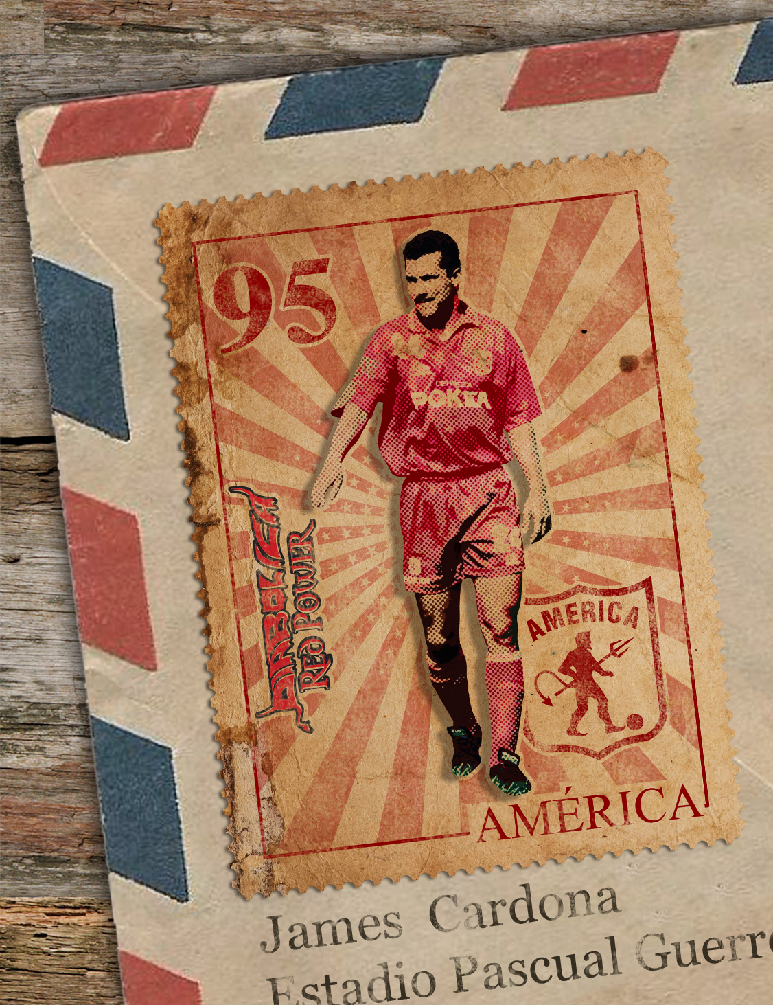 Diabolica Red Power: Estampillas especiales del América - James "La ...