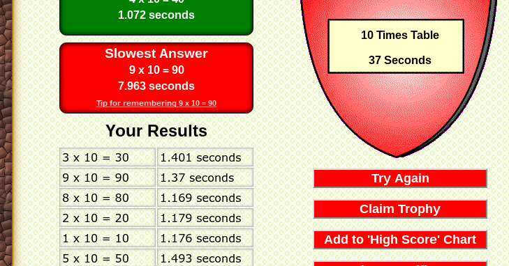 Marieta: Tables Master Transum