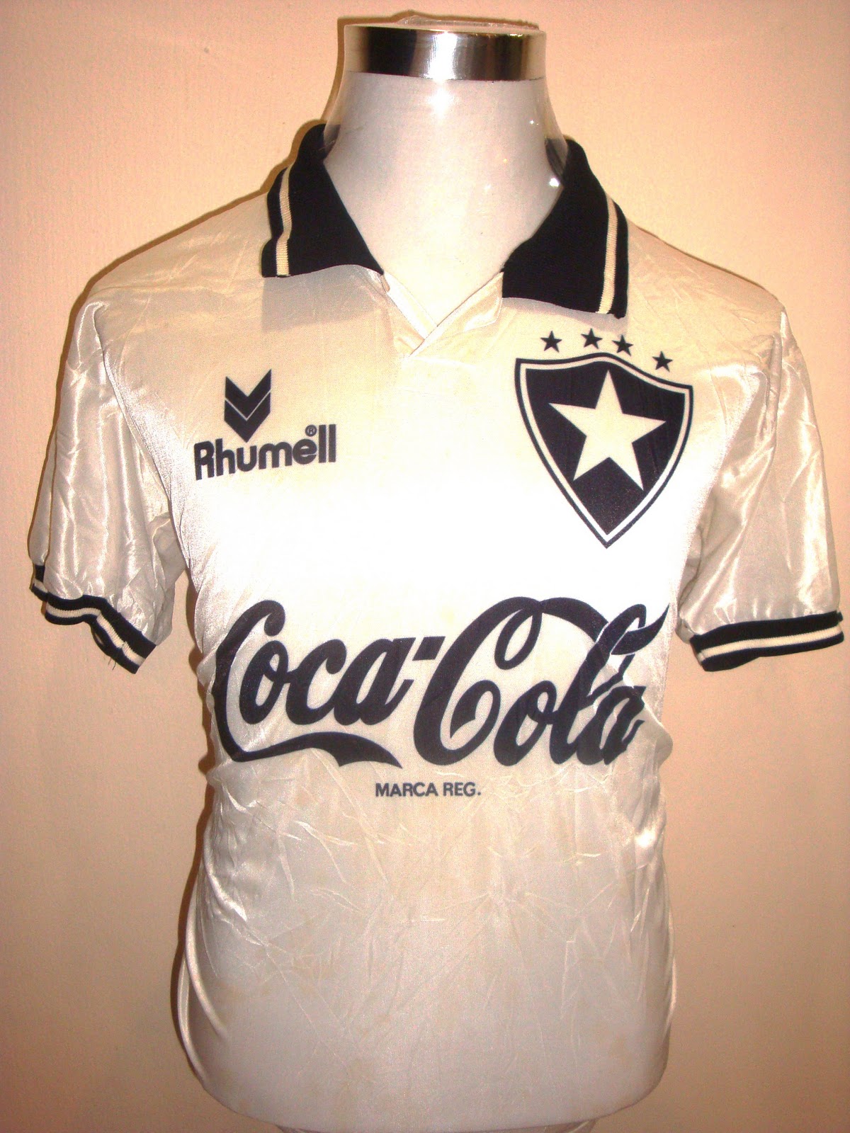 Surachai Store: Botafogo Club Coca Cola Jersey Brazil (White Black)