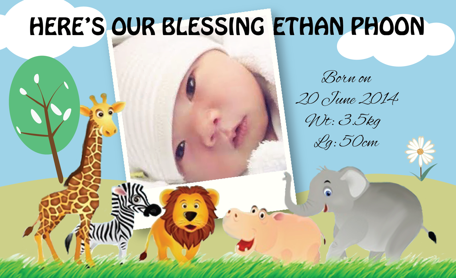 Baby Card | Baby full month, cupcakes dessert tables and CNY corporate ...