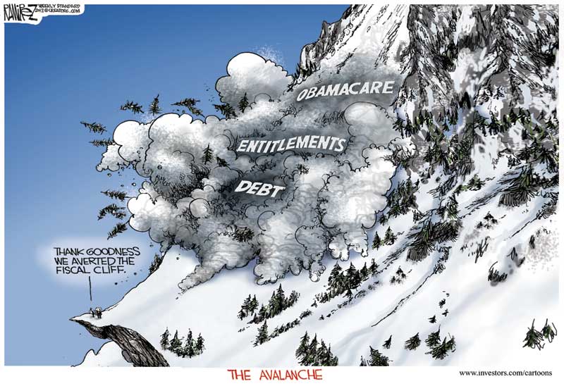 The Biz of Life: Cartoon of the Day: Avalanche