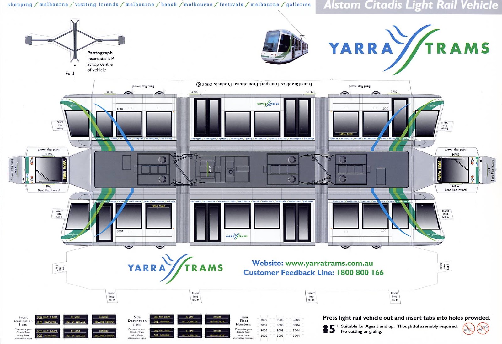 Modele din Carton: Yarra Trams