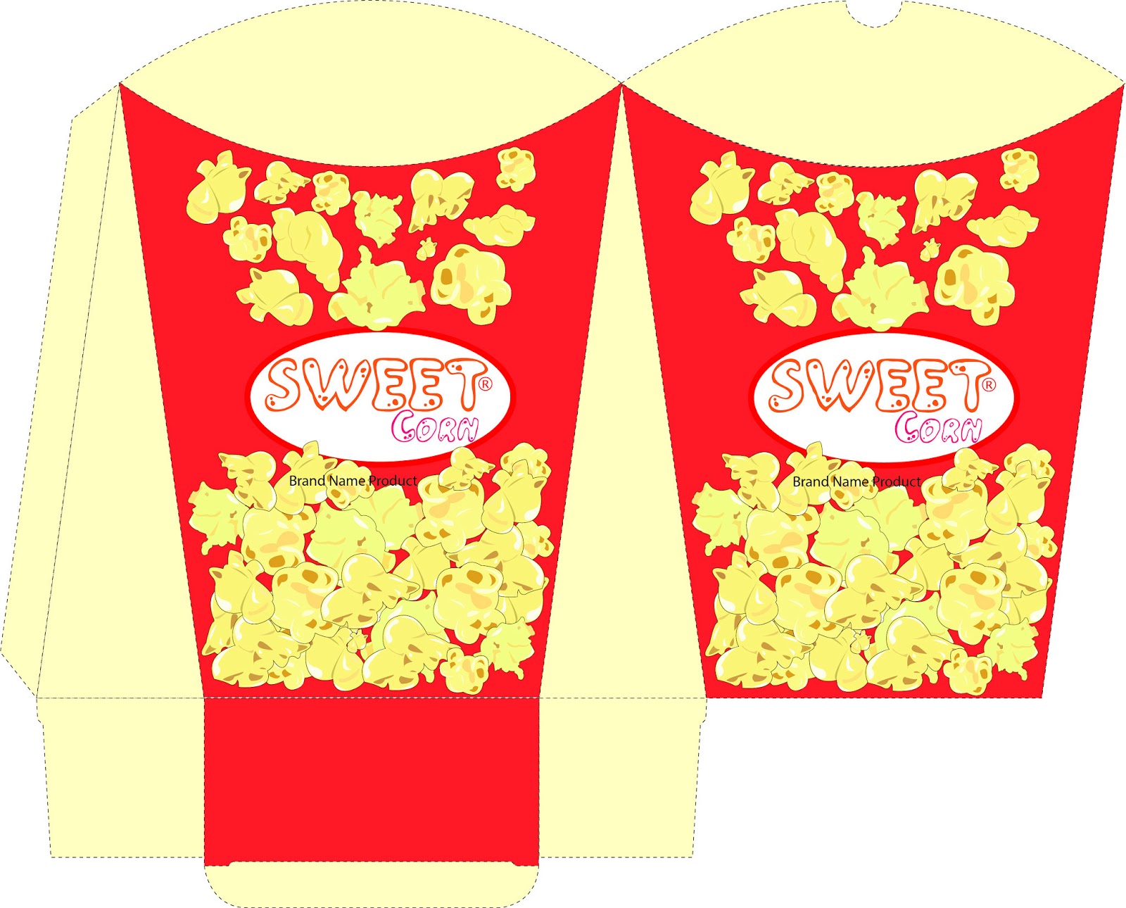 Portfolio: popcorn packet