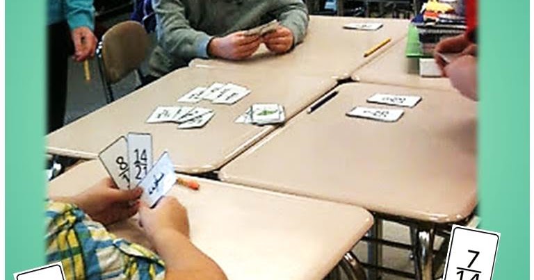 Playing Go Fish with Fraction Cards!