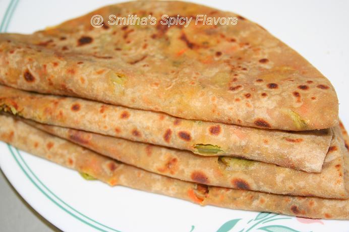 Mixed Vegetable Paratha ~ Smitha's Spicy Flavors, Simple and Healthy ...